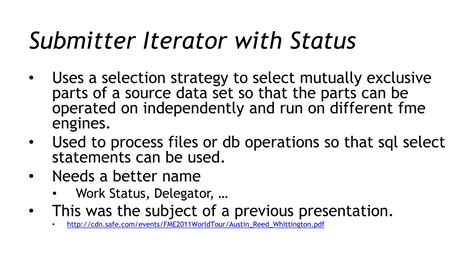 FME Server Workspace Patterns Continued PPTX