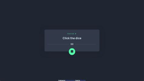 Frontend Mentor Animated Responsive Advice Generator Coding Challenge