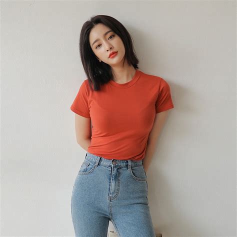 쫀쫀한데 슬림하게 떨어지는 정하언니 기본티는 총 5가지 컬러🌈 서울언니 Seoul Sister