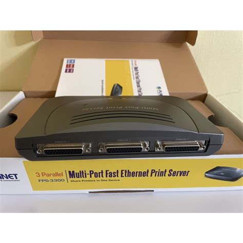Print Server 3 Parallel Multi Port Ethernet Share Printers In One