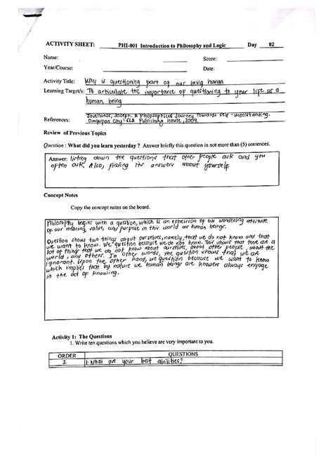 PHI Lesson Nursing Studocu