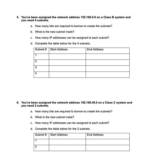 Solved IP Address Classes Address 1st Octet 1st Octet Bits Chegg Com
