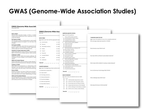 Gwas Genome Wide Association Studies Made By Teachers