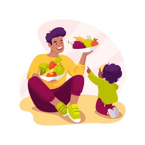 Premium Vector Learn To Categorize Food Isolated Cartoon Vector