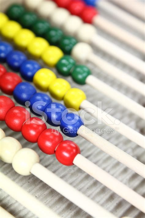 Wood Abacus For Calculating With Colorful Beads Stock Photo Royalty Free FreeImages