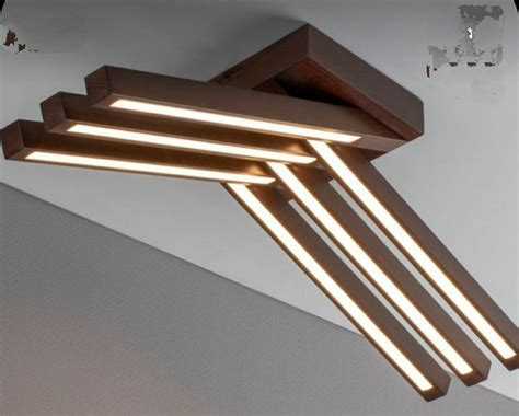 Rustic Wooden Light Fixture Contemporary Ceiling Lighting Home