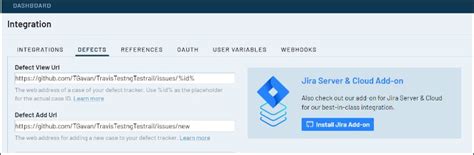 integrate with github testrail support center