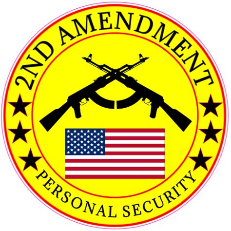 2nd Amendment Protect Yourself Circle Decal Us Custom Stickers