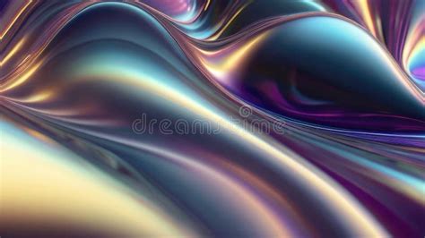 Holographic Neon Background Liquid Wavy Abstract Gradient Stock Image Image Of Bright Wavy