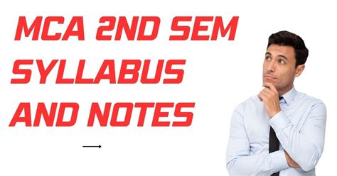 Mca 2nd Sem Syllabus And Previous Year Paper