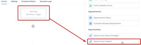 Workflow Triggers Opportunity Triggers Captivation Hub