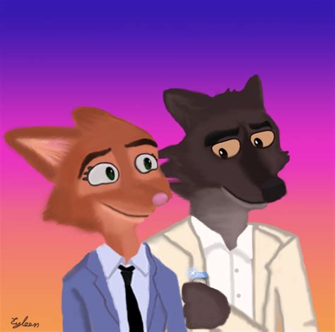 Wolf And Diane Foxington By Eybas On Deviantart