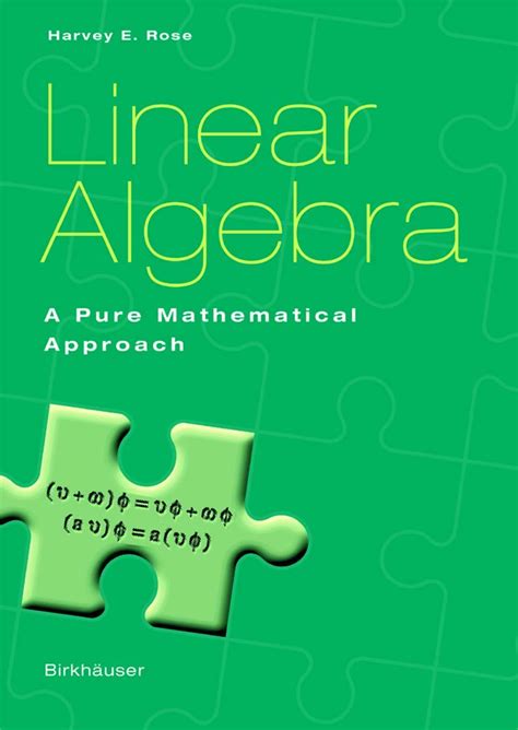 linear algebra a pure mathematical approach