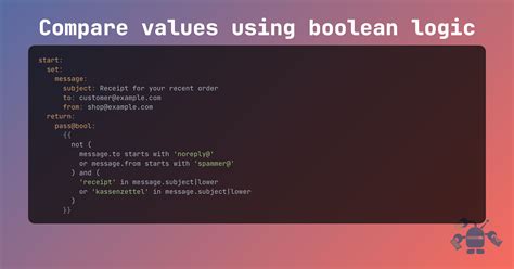 Compare Values Using Boolean Logic Cerb