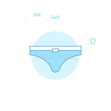男子泳裤扁平矢量图插图图标 浅蓝色单色设计 可编辑笔触 向量例证 插画 包括有 分级显示 线路 218394010