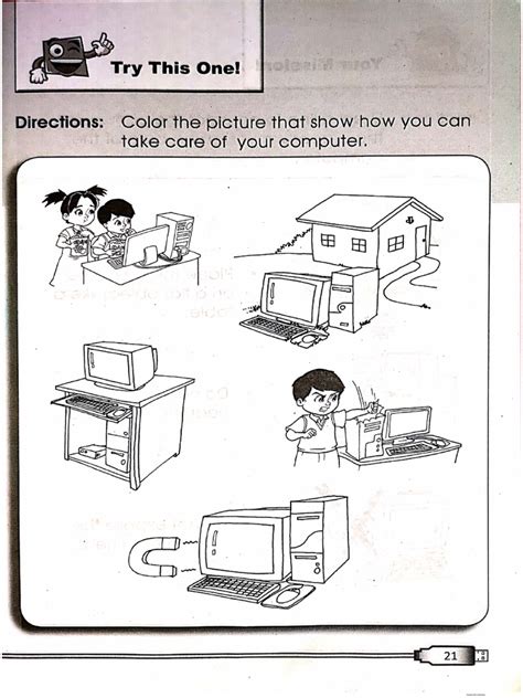 Lesson 4 Taking Care Of The Computer Worksheet Pdf
