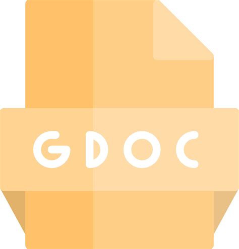 Gdoc File Format Icon 15691809 Vector Art At Vecteezy