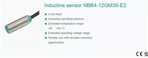 Nbb4 12gm30 E2 Sensor Inductivo Pepperl Fuchs Envío Gratis