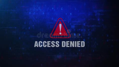 access denied codes identifying security system on screen loop animation stock video video of