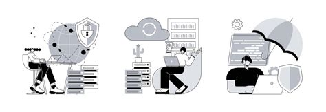 Premium Vector Online Data Access And Security Abstract Concept Vector Illustrations