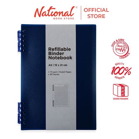 Premiere Notes Refillable Binder Notebook A5 80 Sheets 70 Gsm Split
