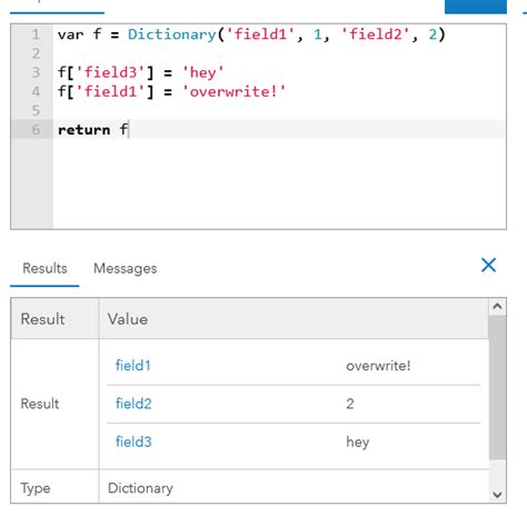 Solved Arcade Add New Values To Dictionary Esri Community