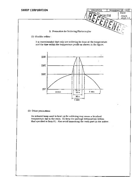 Pc817 Datasheet1111 Pages Sharp Device Specification For Photocoupler
