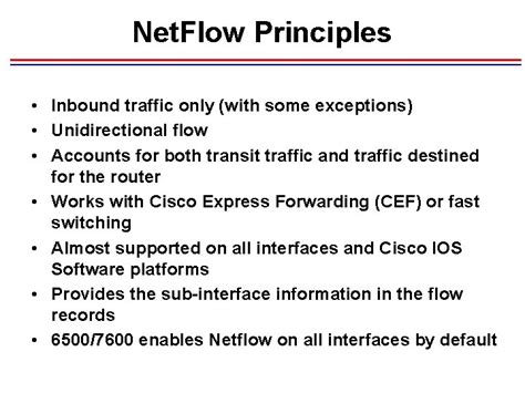 Netflow Overview Developed By Cisco Systems In 1996