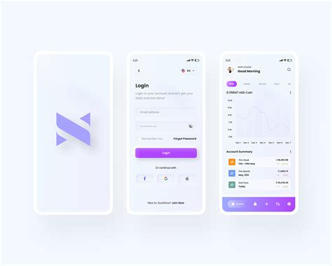 Mobile App Soft Ui Design Free Download Source Behance