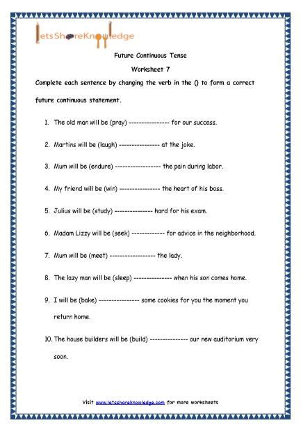 10 Future Continuous Worksheets Ideas Teaching English Grammar