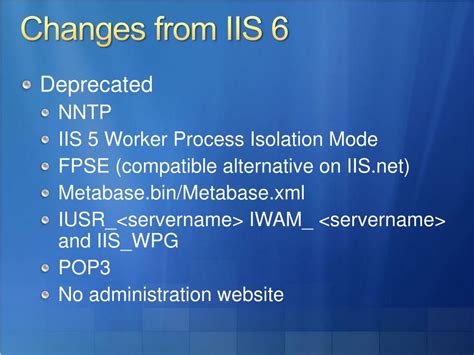 PPT Introducing IIS7 Microsofts Next Generation Web Server