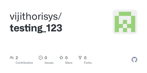 Github Vijithorisys Testing