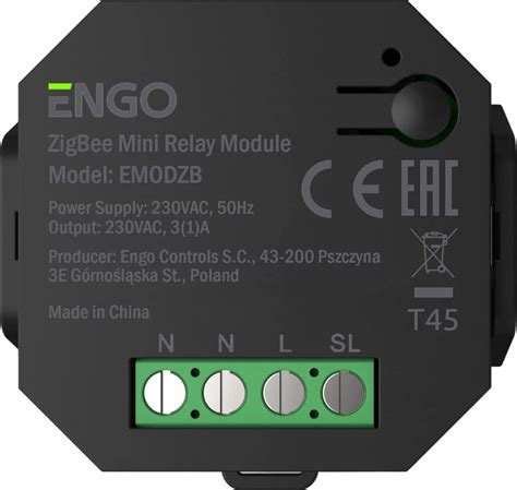 Moduł Przekaźnika Engo Controls Emodzb 40 X 40 X 20 Mm 5904665764169 • Cena Opinie