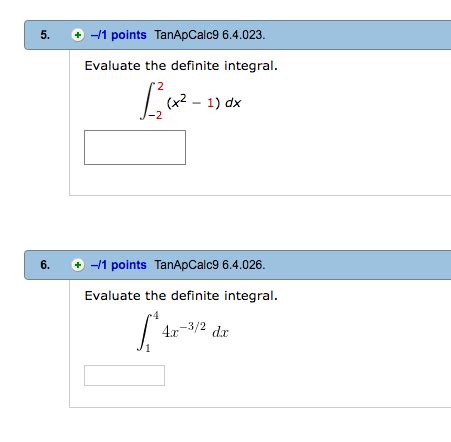 Solved Evaluate The Definite Integral Integral 2 2 X 2 Chegg Com