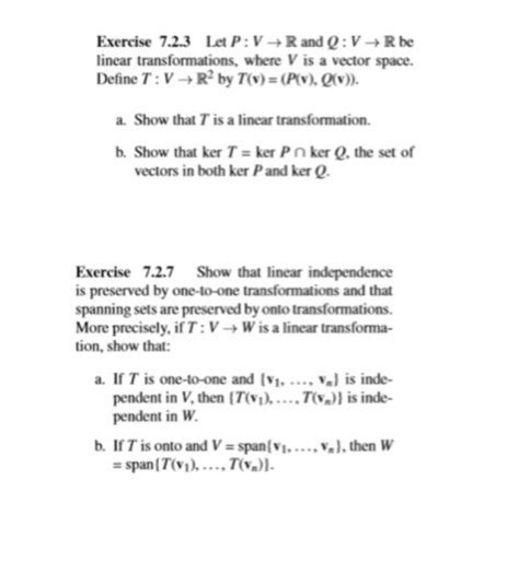 Solved Exercise Let P V Rand Q V R Be Linear Chegg Com