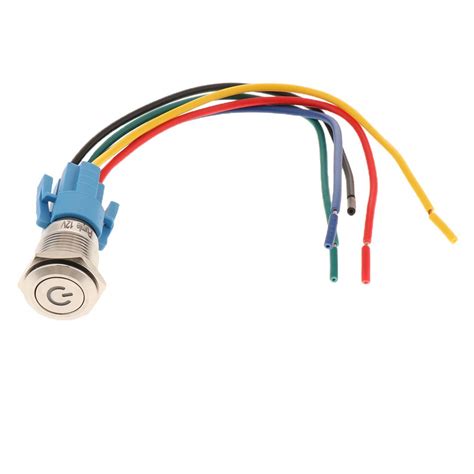 ⚡️buy Maxbell Self Locking Push Button Switch Power Symbol Illuminated