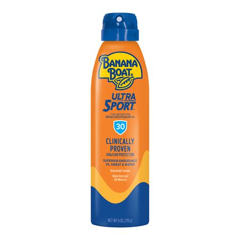Banana Boat Sport Ultra Spf 30 Spray Sweat‑resistant Sunscreen