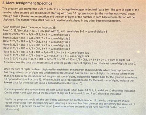 solved 2 more assignment specifics this program will prompt
