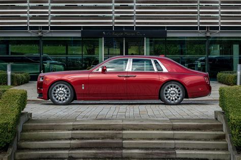 One Off Red Rolls Royce Phantom Has Crystal Particles Fused In Its