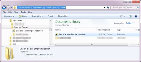 Moving The Mods Folder Tutorial The Sins Optimization Project Mod For Sins Of A Solar Empire