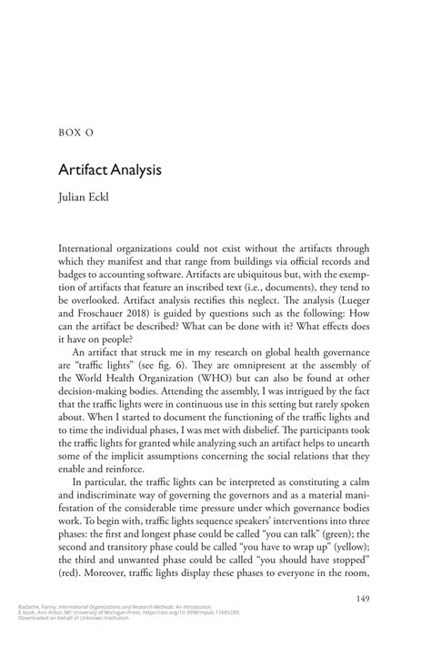 Pdf Artifact Analysis