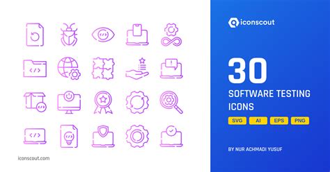 Software Testing Icon Pack 30 Free Download Science And Technology