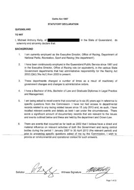 18 Printable Statutory Declaration Form Qld Templates Fillable Samples In PDF Word To