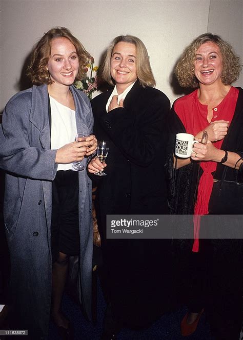 London October 1989 Niahm Cusack Sinead Cusack And Sorcha Cusack At Royal Court Theatre