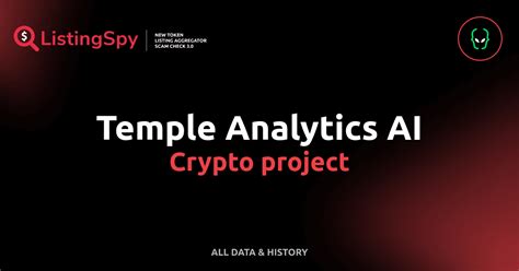 Temple Analytics Ai Crypto Project Ta Token Listings Events Analysis Listingspy