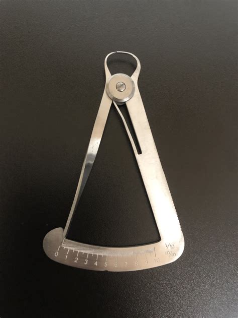 Crown Guage Caliper Stainless Dental Measuring Ruler Instrument