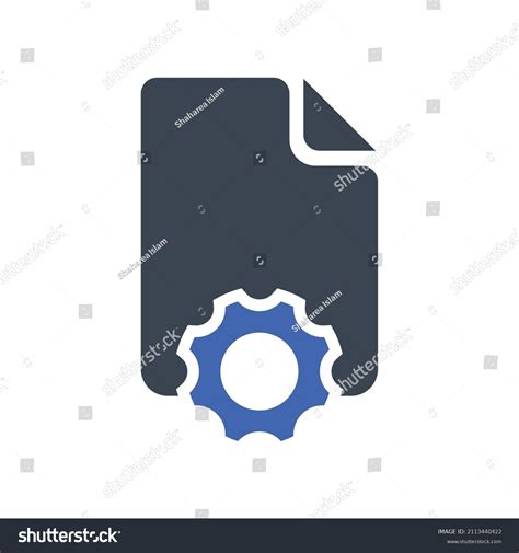 file setting icon vector graphics stock vector royalty free