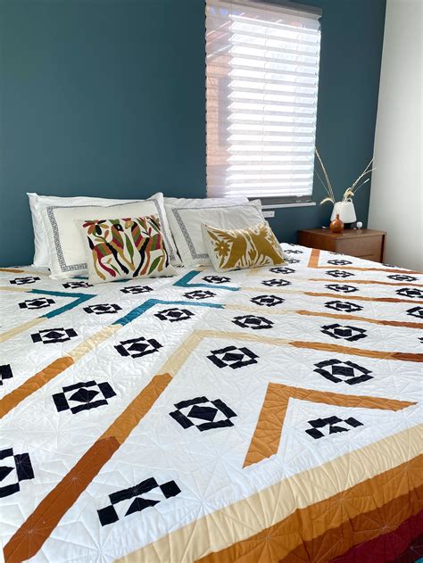 A Modern And Colorful Intermediate Quilt Pattern — Mija Handmade