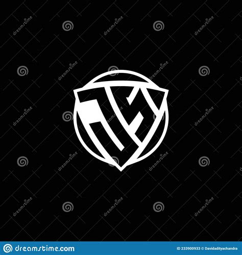 Js Logo Monogram Triangle Shield And Circle Shape Stock Vector Illustration Of Abstract