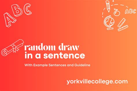 How To Use Random Draw In A Sentence Easy Examples